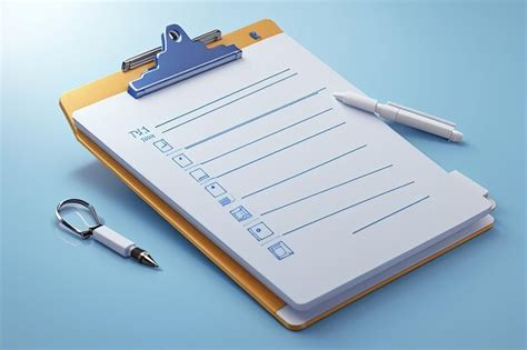 Premium Photo D White Clipboard Task Management Todo Check List On Blue Background Efficient