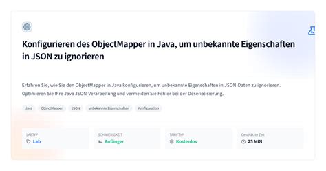 Objectmapper Konfigurieren Unbekannte Eigenschaften In Json In Java