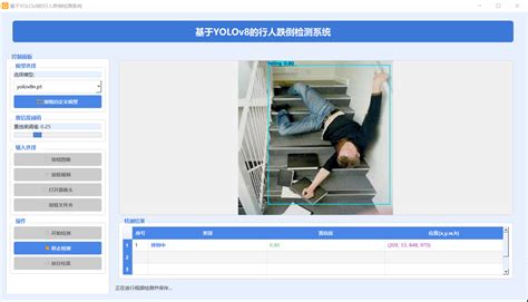 基于yolov8深度学习的人员跌倒检测识别系统【python源码gui界面数据集训练代码训练结果登录界面】基于yolov8的行人