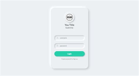 Github Mrbananocss Neumorphic Login Reusable Component This Is A