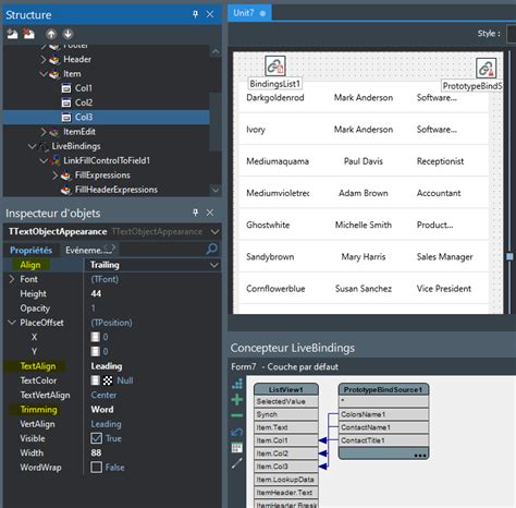 Fmx Tlistbox Alignement Delphi