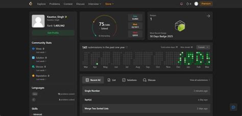 Leetcode Problemsolving Codingjourney Dsa Keepbuilding Leetcode Kaustuv 11 Comments