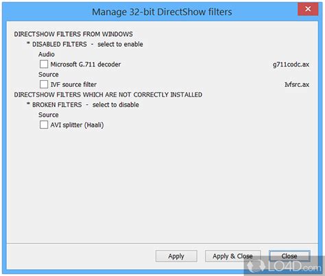 k lite codec tweak tool screenshots