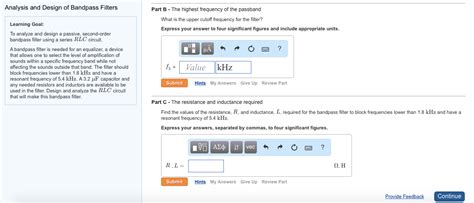 solved analysis and design of bandpass filters part b the
