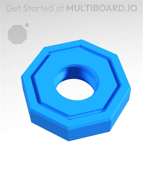 4 Mm Small Thread Hole Nut 3d Model By Multiboard On Thangs