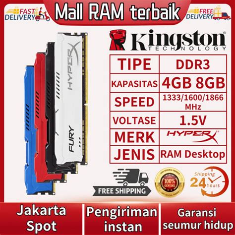 Jual RAM KINGSTON HYPERX GAMING DDR GB GB MHz RAM PC GB