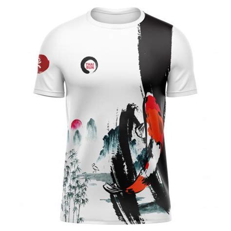 Thairun ไทยรัน เสื้อออกกำลังกาย เสื้อวิ่ง เสื้อกีฬา ปลาคาร์ฟ Lazada