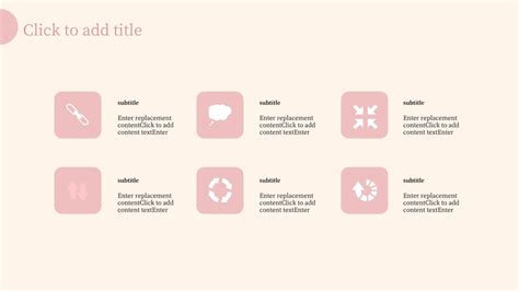 Bunch Of Icons Diagram That Are On Pink Background Google Slide Theme And Powerpoint Template