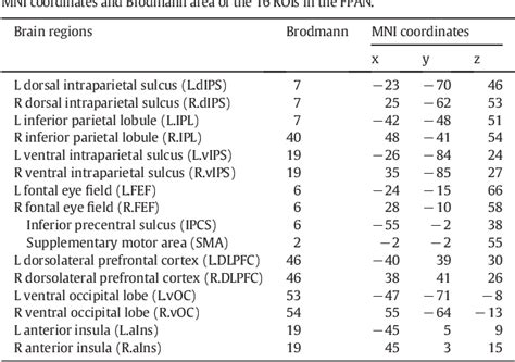 Table 1 From Structural And Functional Correlates Of Motor Imagery Bci Performance Insights