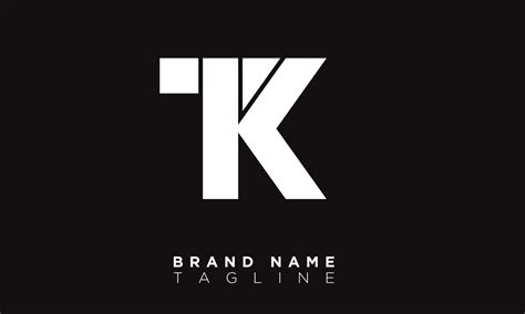 Tk Alphabet Letters Initials Monogram Logo Kt T And K 7947640 Vector