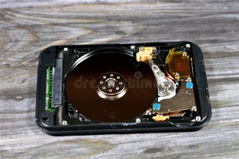 Laptop 2 5 Inch Hard Disk Drive Storage Memory Repair Broken Computer Part A Close Up View Of