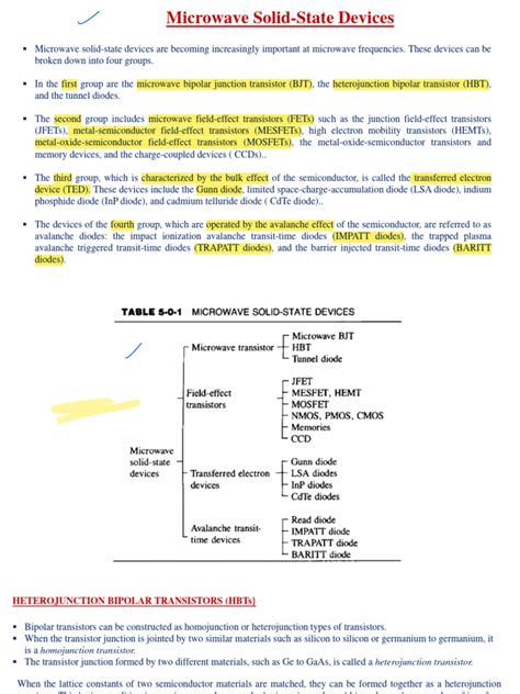 Microwave Solid State Devices Pdf Transistor Diode