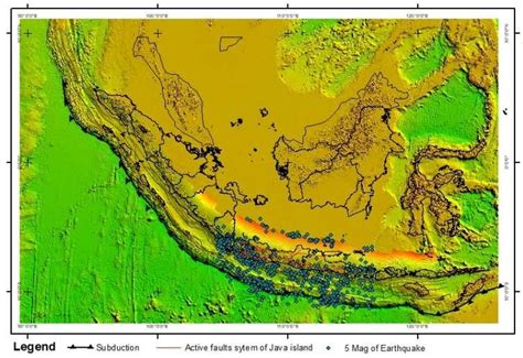 Regional Geology Of Java Island Shows The Main Source Of Earthquake