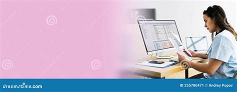 Medical Coding Bill Stock Image Image Of Office Female 255780471