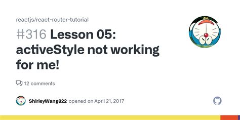 Lesson 05 Activestyle Not Working For Me · Issue 316 · Reactjsreact
