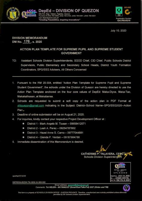 Pdf Deped Quezon 17… · Use The Action Plan Template Anchored With The