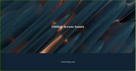 Unable To Access Github Troubleshooting Steps
