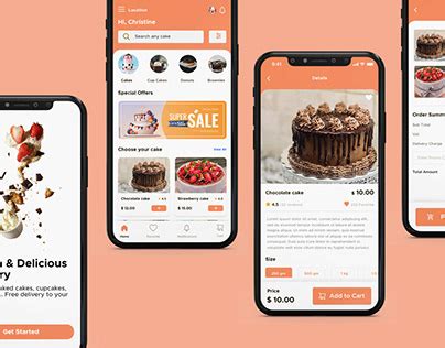 Cake App Projects Photos Videos Logos Illustrations And Branding Behance