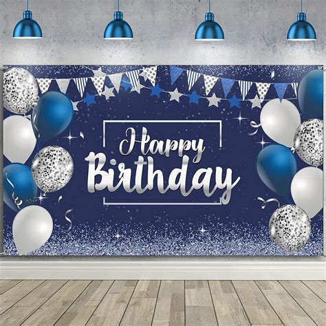 Happy Birthday Background Blue