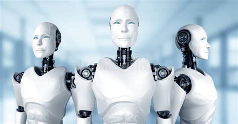 xai team humanoid ai robot showing concept of teamwork and
