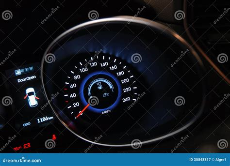 Analog Speedometer Stock Image Image Of Race Measurement 35848817