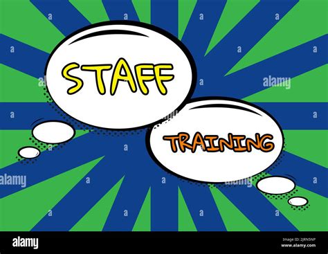 Text Showing Inspiration Staff Traininga Program That Helps Employees
