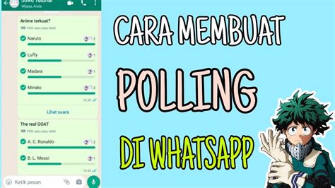 cara membuat polling di whatsapp - YouTube