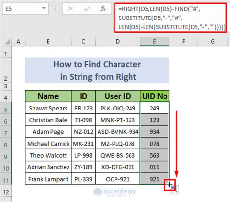 How To Find Character In String From Right In Excel 4 Easy Methods