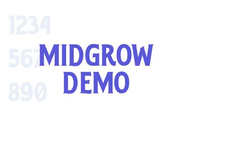midgrow demo font free [download now]