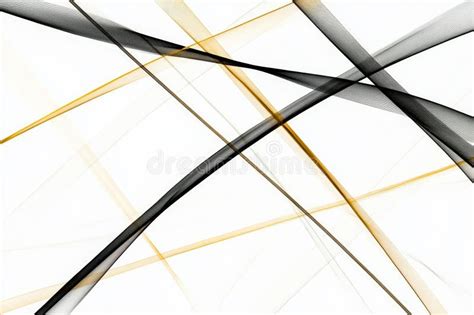 Elegant Minimalist Abstract Design Featuring Thin Black And Gold Lines