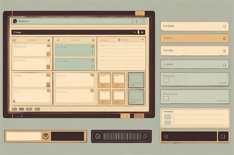 Retro User Interface With Window Box And Folders Premium Ai Generated