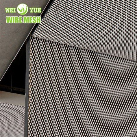 Aluminum Expanded Metal Sheet For Facade Cladding Ceiling Panels Expanded Metal Mesh And