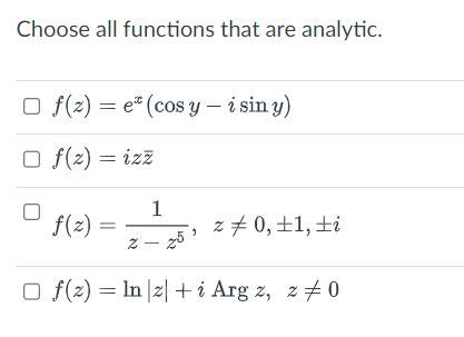 Solved Choose All Functions That Are Chegg