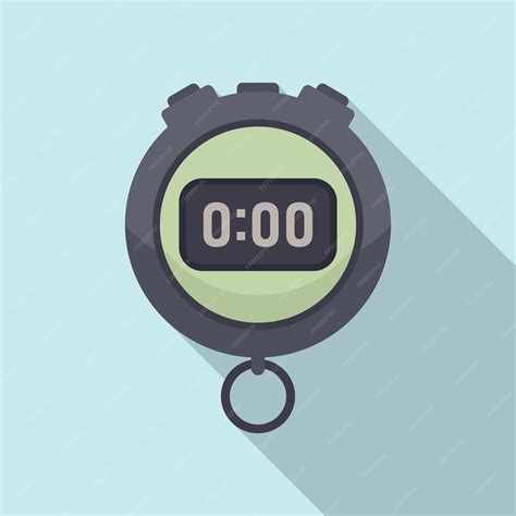 Premium Vector Alarm Stopwatch Icon Flat Vector Stop Clock Watch Timer