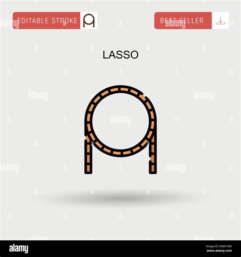 Lasso Simple Vector Icon Stock Vector Image And Art Alamy