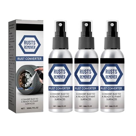 Metal Rust Remover Spray Powerful Rust Dissolver For Automobile Wheels Kitchen Stainless