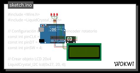 Encoder Lcd 24x4 V4 Sub Menu Original Wokwi Esp32 Stm32 Arduino
