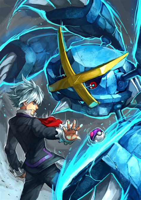 Sa Dui Mega Metagross Metagross Steven Stone Nintendo Pokemon Pokemon Oras Silver Hair