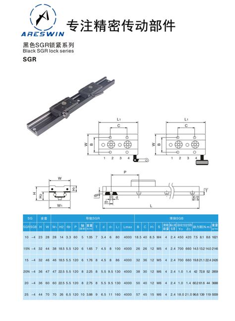 SGR10 SGR15 SGR20 SGR25 SGR35 Built In Double Axis Linear Guide