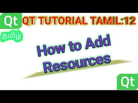 QT Tutorial தமழ How to Display image using Label in QT YouTube