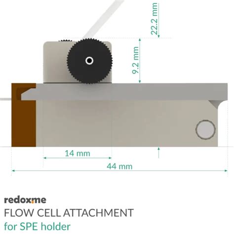 redox me flow cell attachment for spe holder palmsens