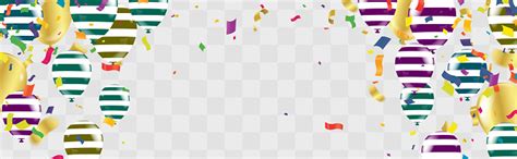 컬러 풍선 색종이 및 텍스트 공간 래스터 디자인 템플릿 휴일 해피 데이 배경 축하 벡터 일러스트레이션 개념에 대한 스톡 벡터