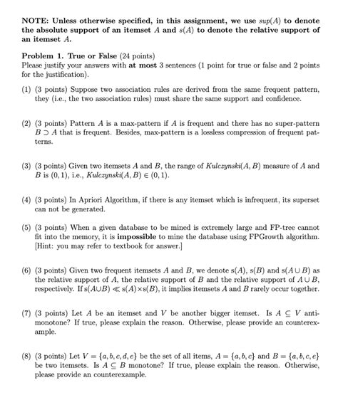 Solved NOTE Unless Otherwise Specified In This Assignment Chegg