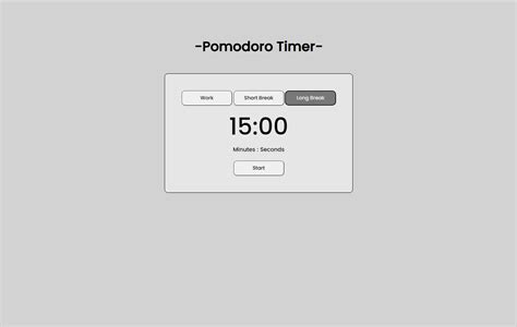 Pomodoro Timer Using Html Css And Javascript With Source Code Sourcecodester
