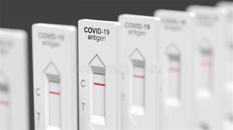 Negative Test Result By Using Rapid Test Device For COVID D Illustration Stock Illustration