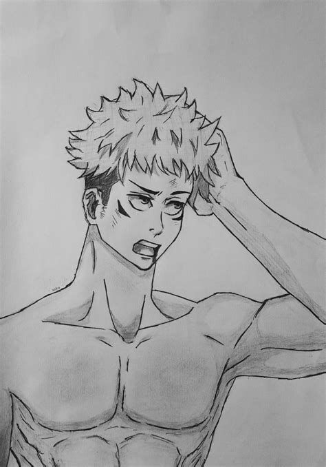 Itadori Yuji Jujutsu Kaisen Sketches Pencil Sketch Jujutsu