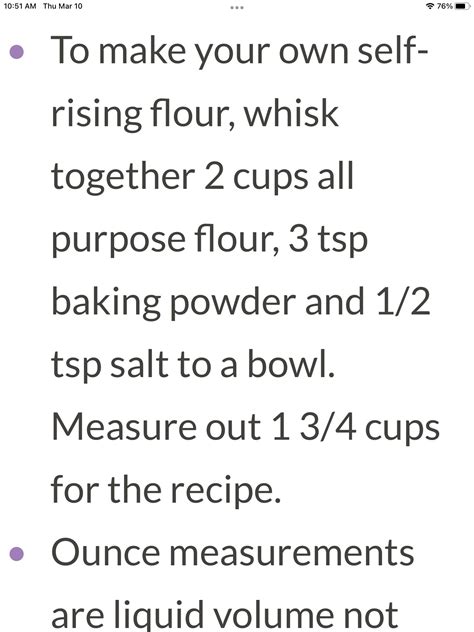 Homemade Self Rising Flour