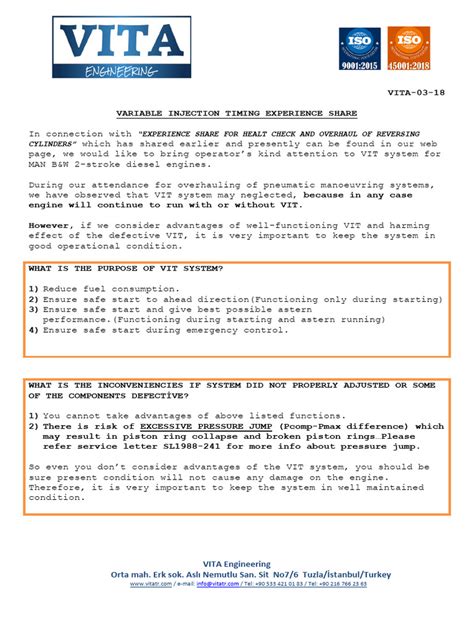 Vit Variable Injection Timing System Pdf Piston Valve