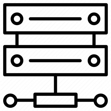 database datacenter mainframe server storage icon download on