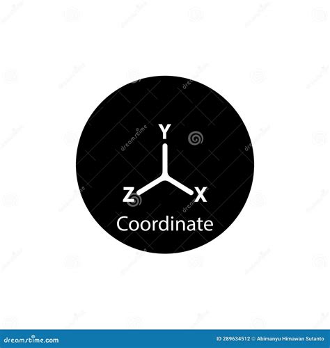 Coordinate Icon Vector Stock Illustration Illustration Of Conceptual